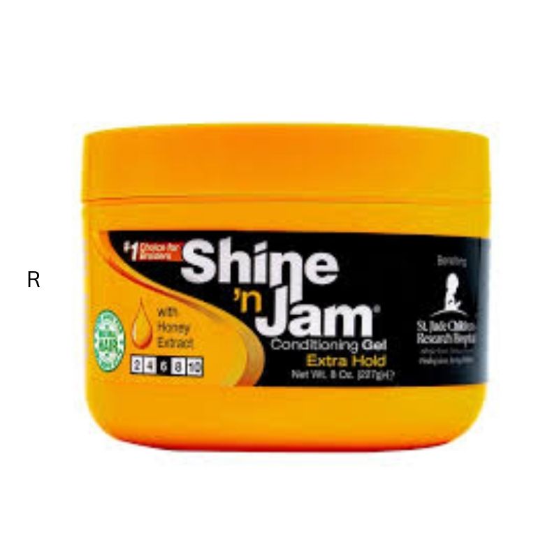 AMPRO SHINE N JAM EXTRA HOLD CONDITIONING GEL REGULAR HOLD 8OZ - SVL Foods